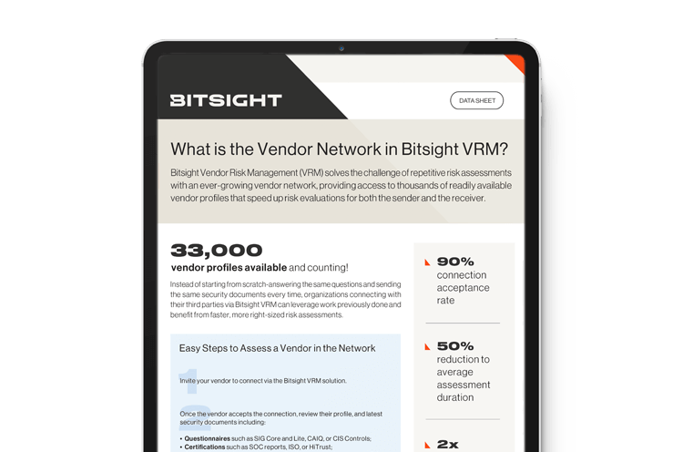 What is the Vendor Network in Bitsight VRM? | Bitsight